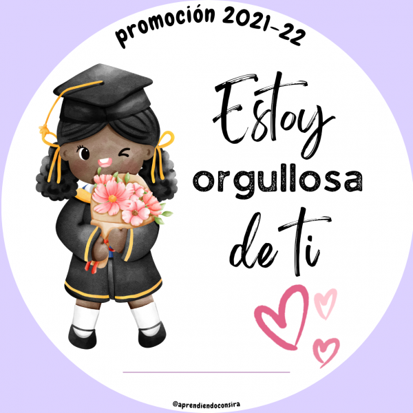 Pegatinas fin de curso para alumnos - Aprendiendo con Sira