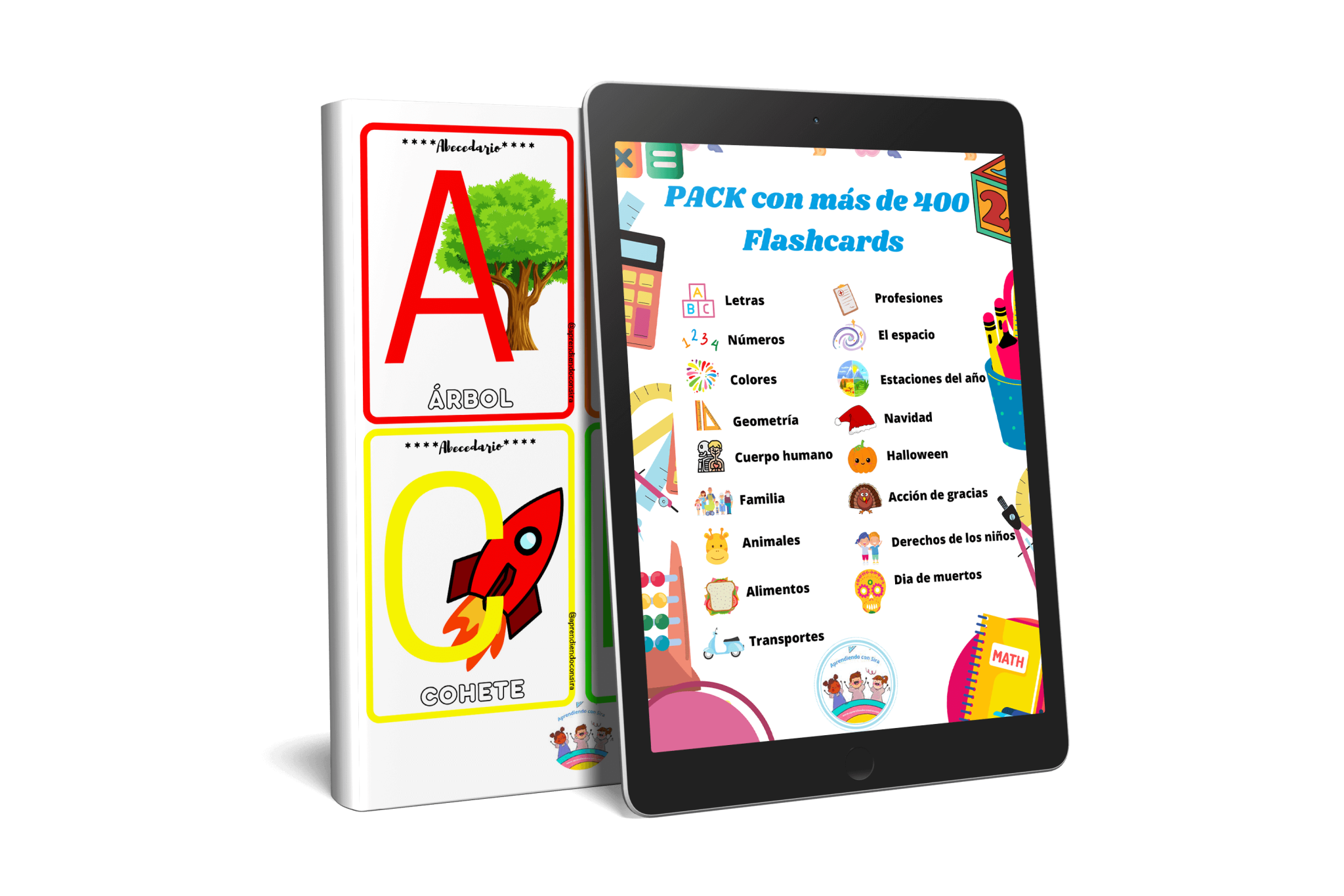 400 flashcards para infantil - Aprendiendo con Sira