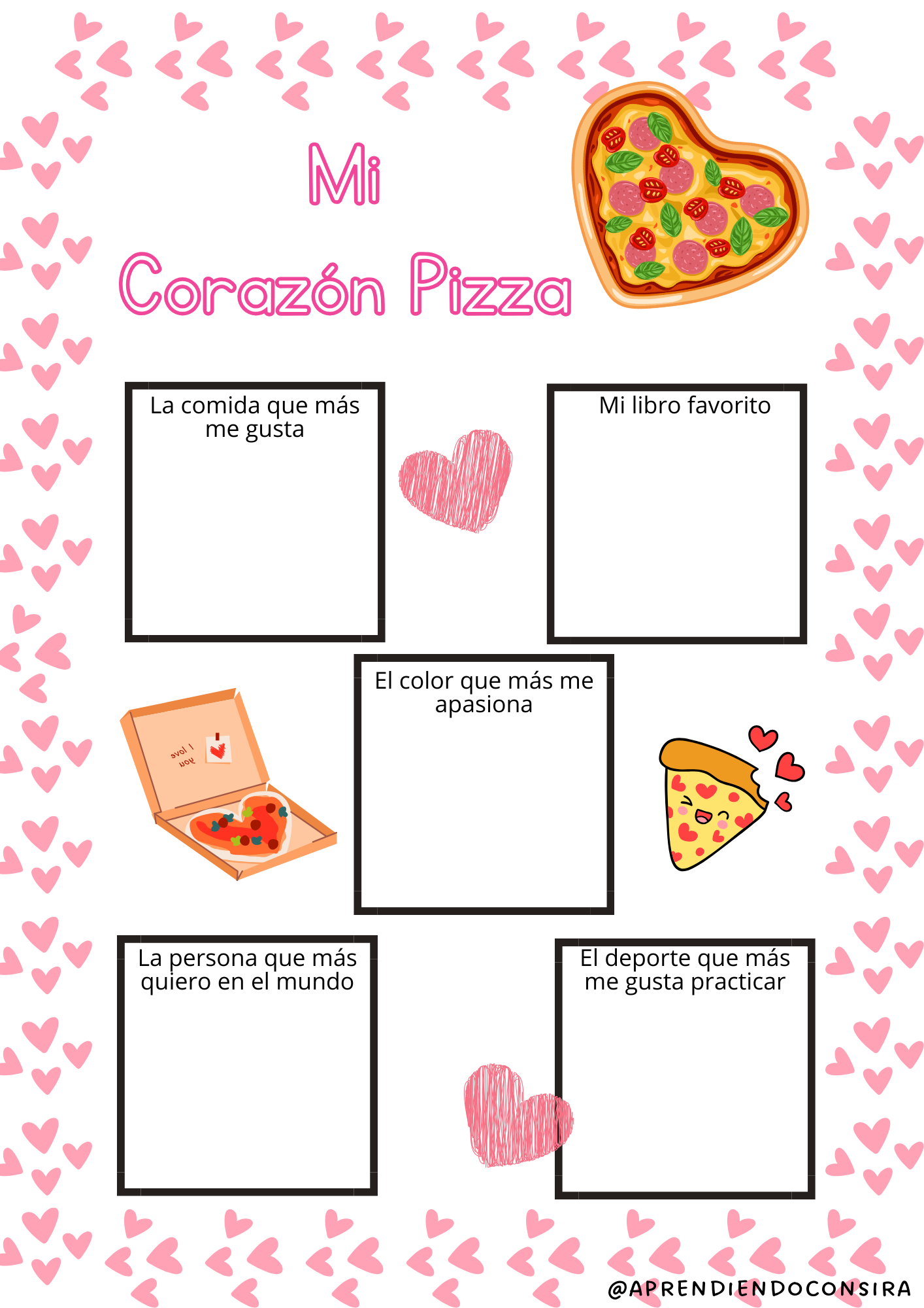 Recursos para trabajar San Valentín - Aprendiendo con Sira