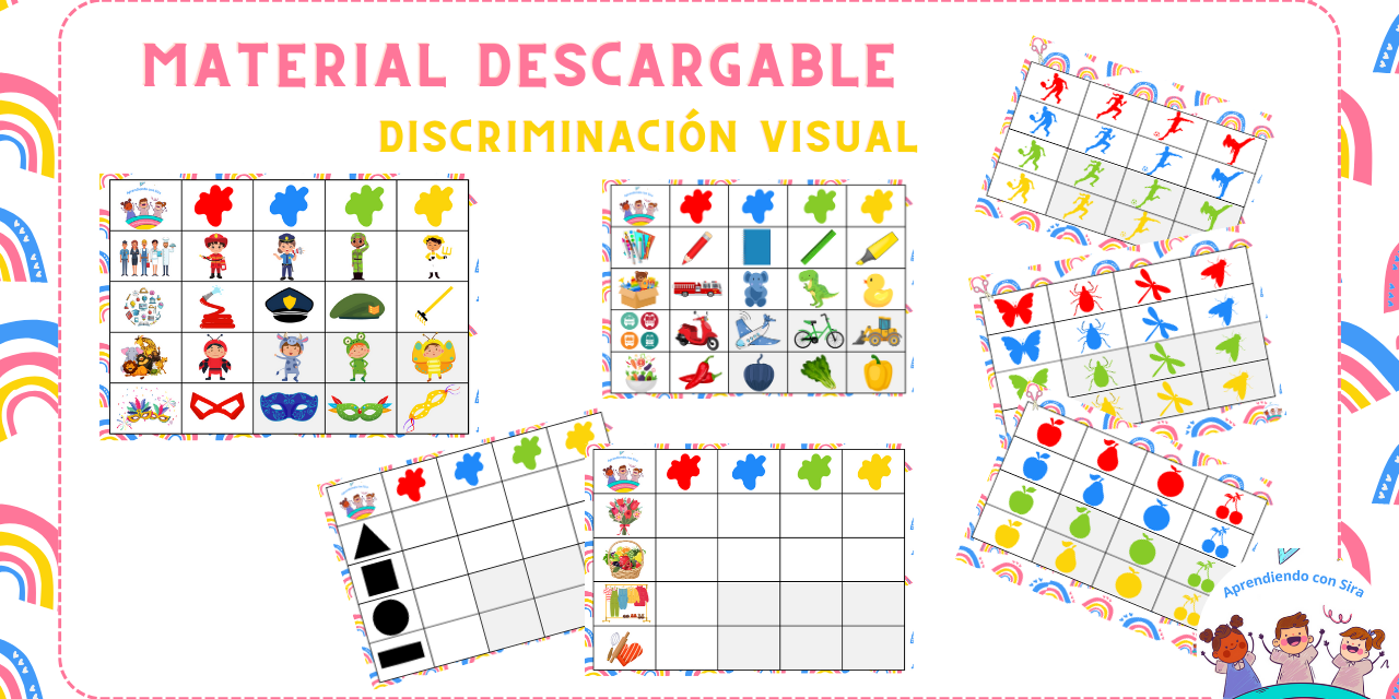 Material de discriminación visual - Aprendiendo con Sira