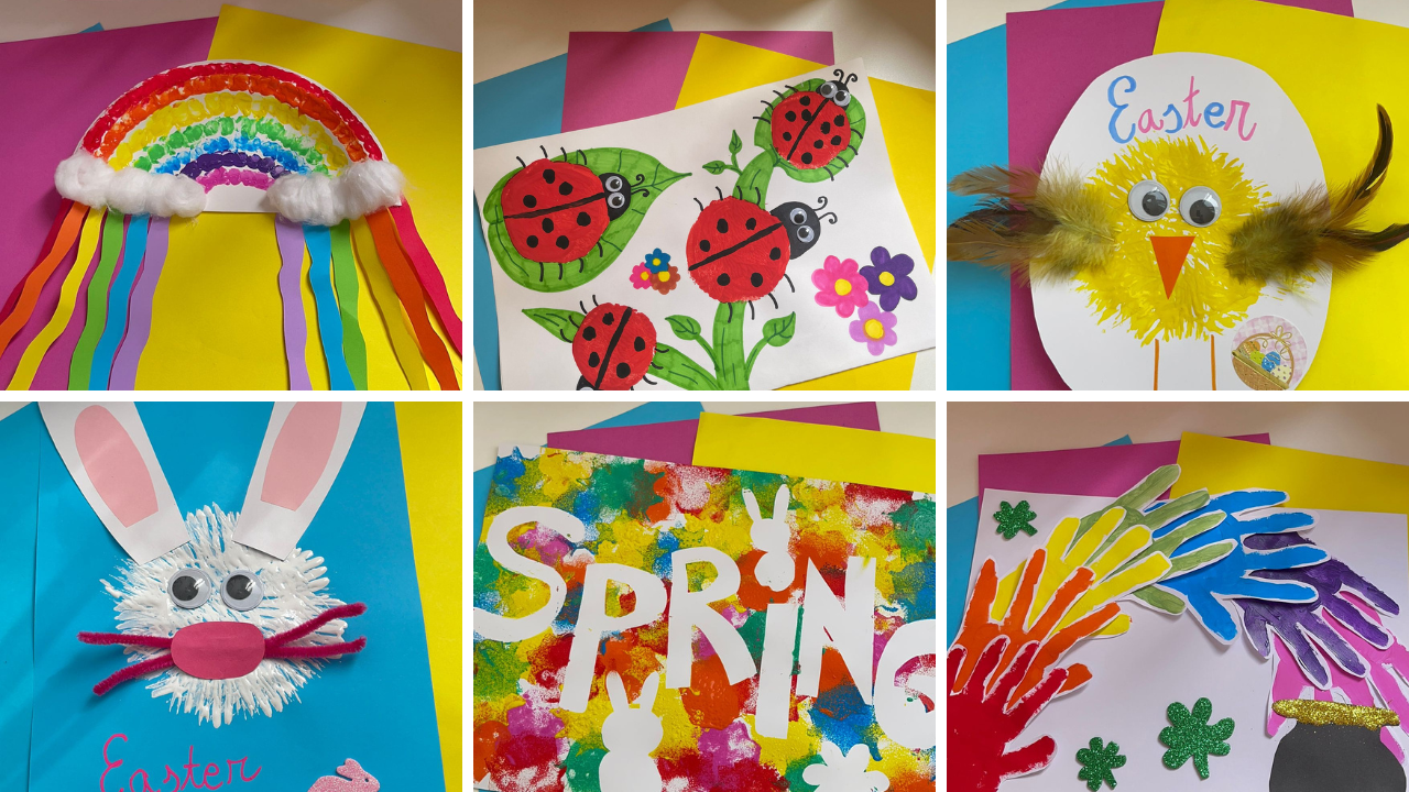 Manualidades de primavera para niños - Aprendiendo con Sira